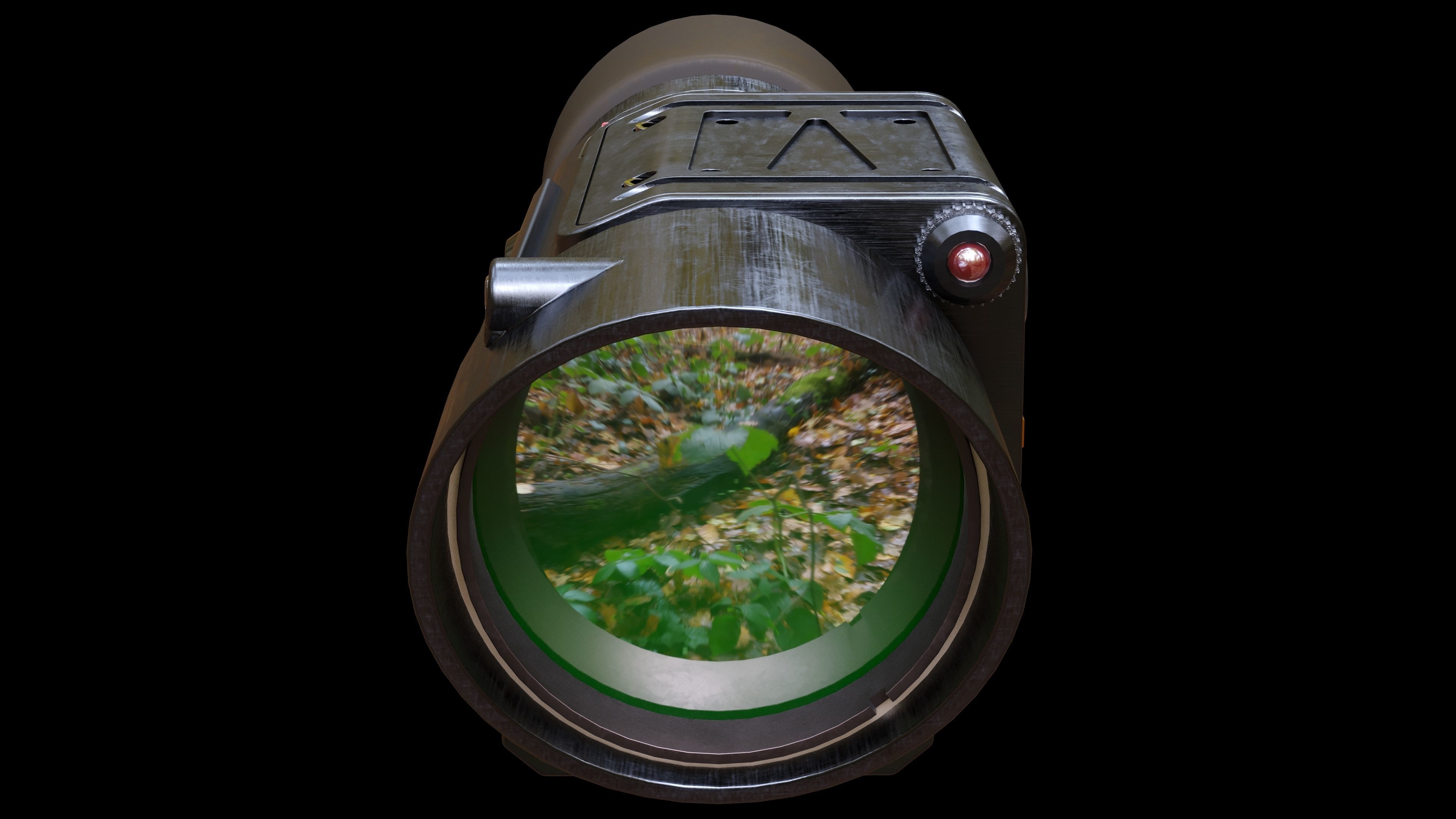 Gun Scope with Laser Pointer 3D model | CGTrader