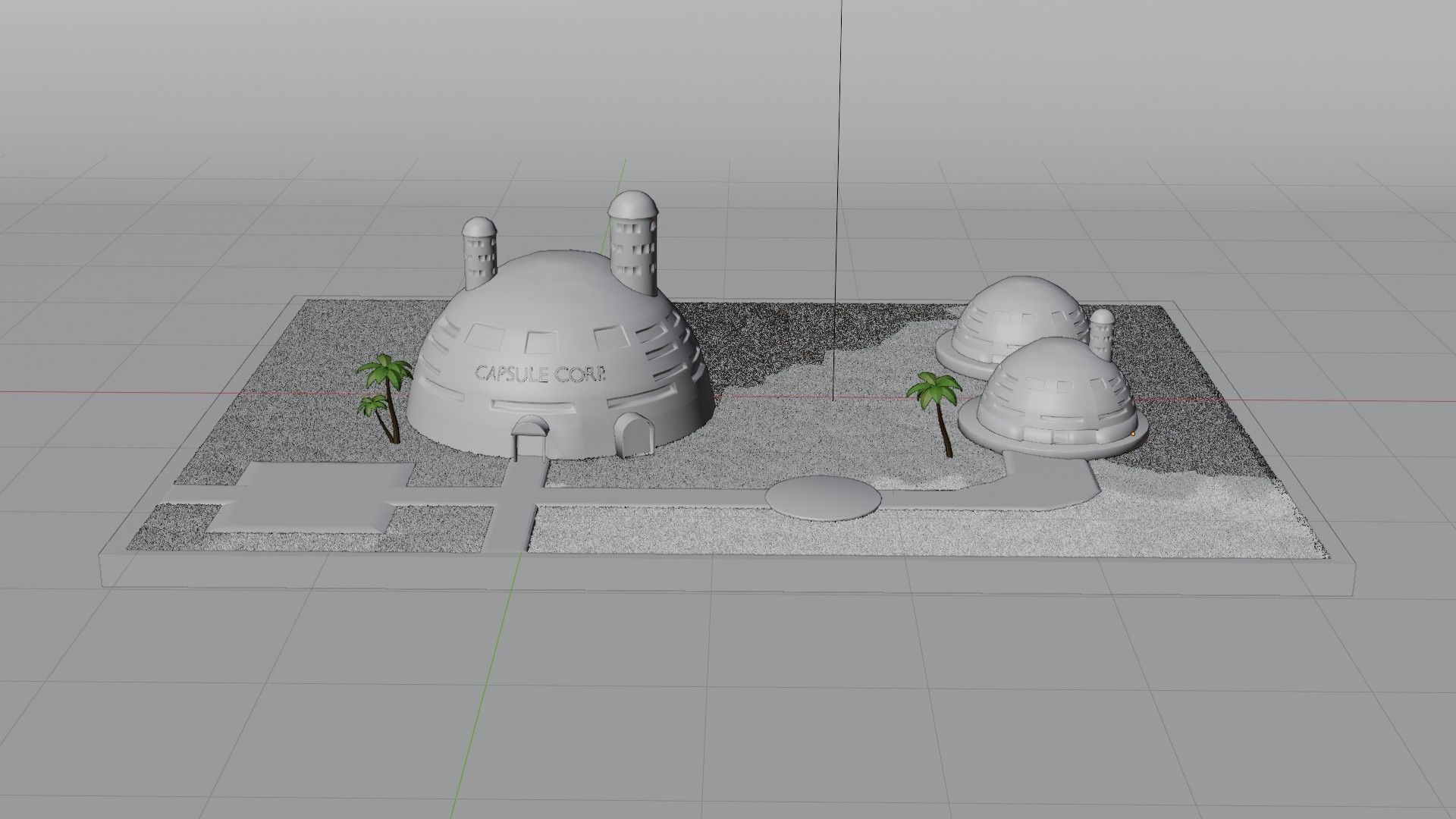 Capsule Corp - Anime House Dragon Ball 3D model | CGTrader