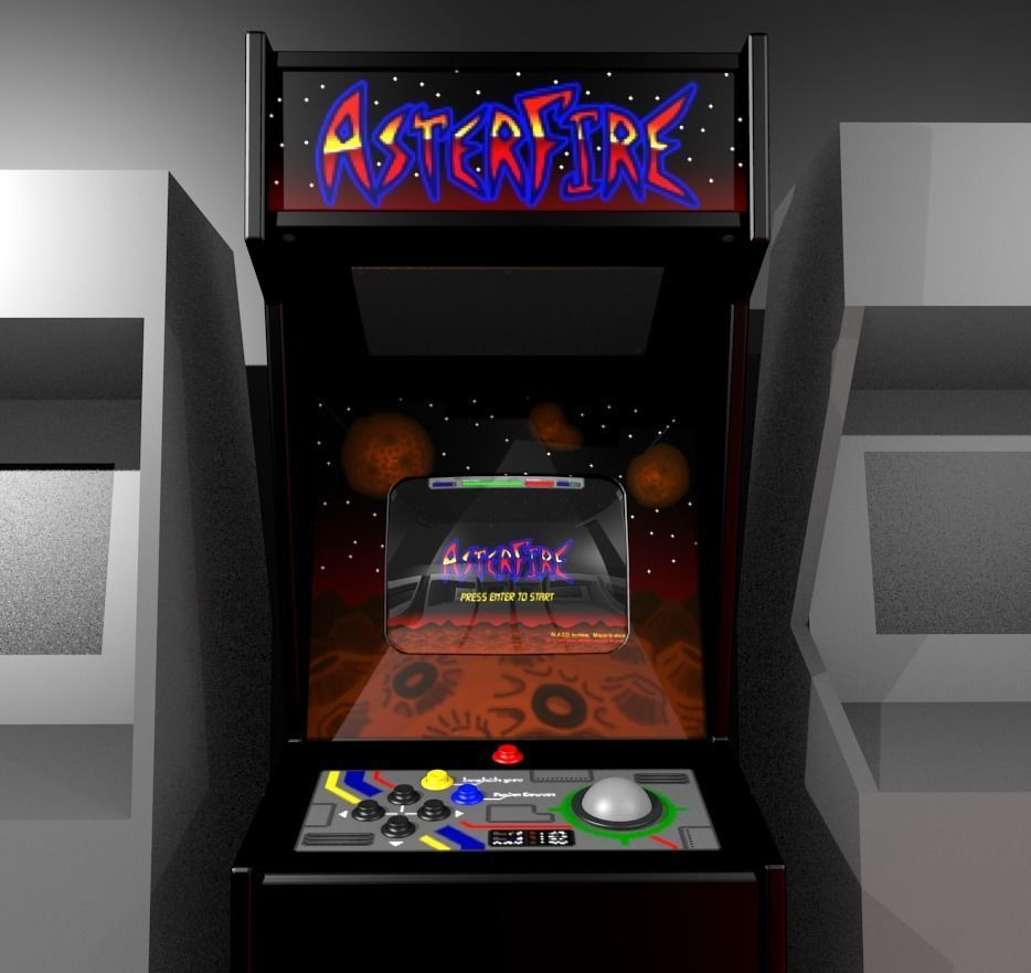 AsterFire Arcade Cabinet free VR / AR / low-poly 3D model | CGTrader