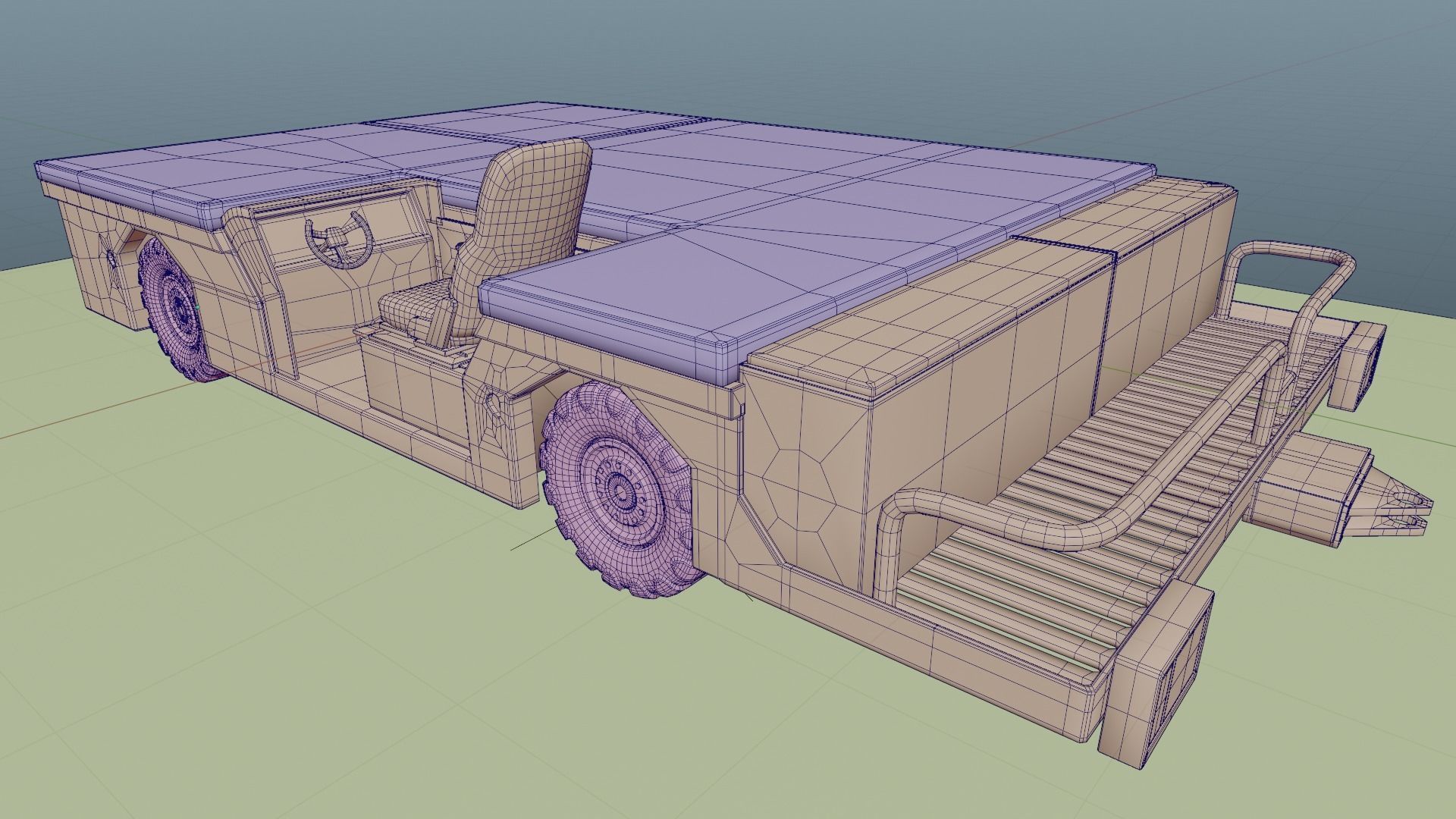 Aircraft Tow Tractor 3D model | CGTrader