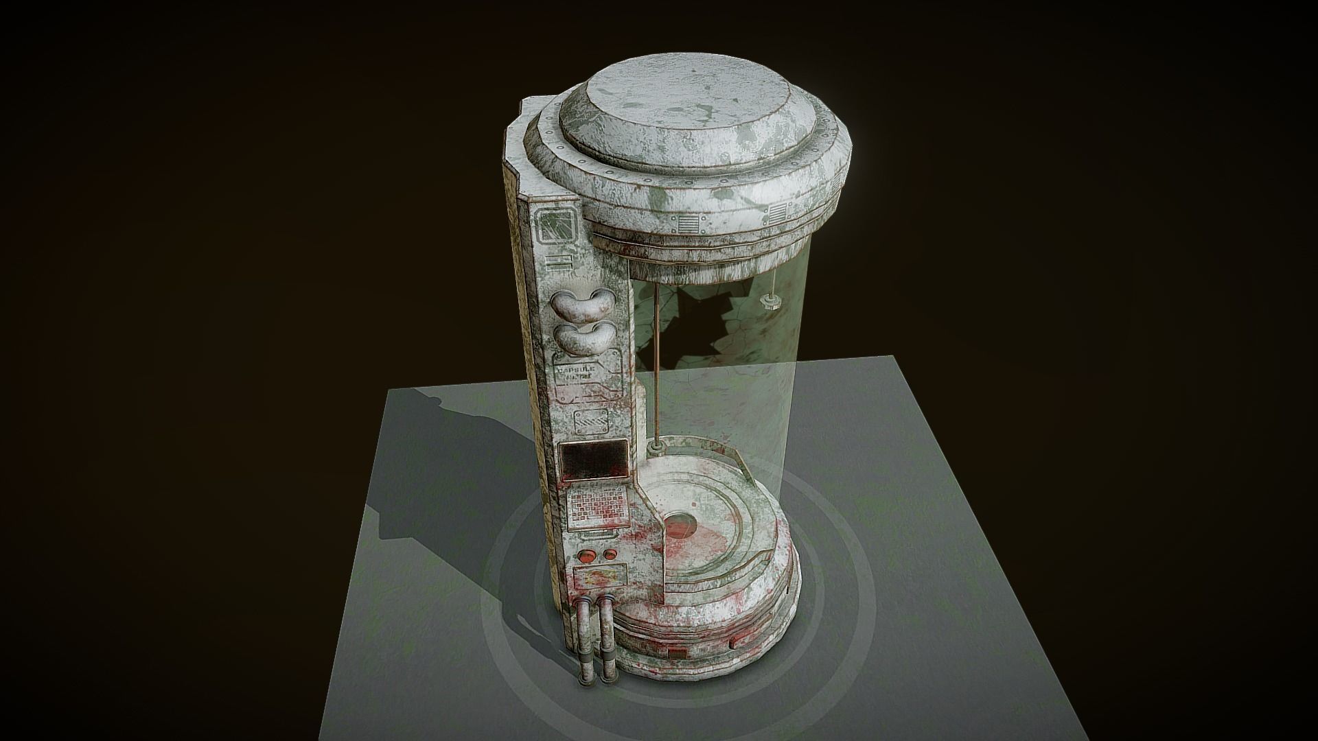 3D model Sci-fi Old Laboratory Capsule VR / AR / low-poly | CGTrader