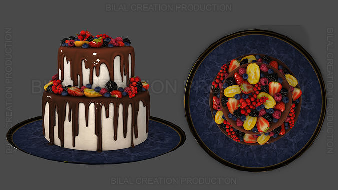 Fruit Cake 3D model | CGTrader
