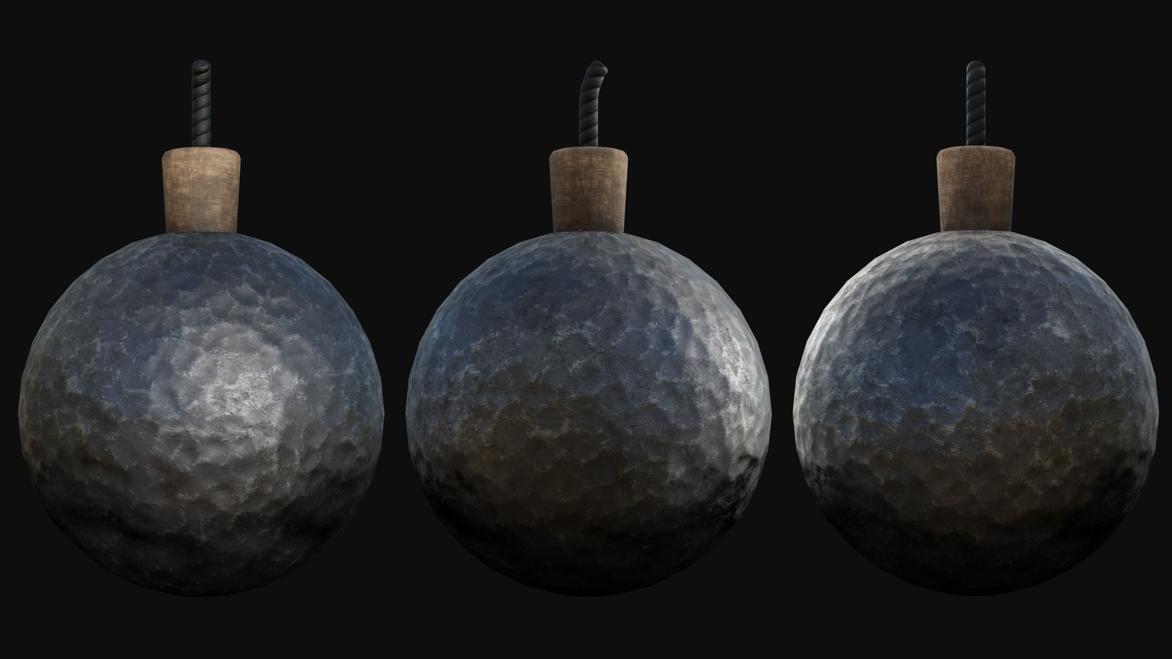 3D model HQ Hand Grenades Collection VR / AR / low-poly | CGTrader