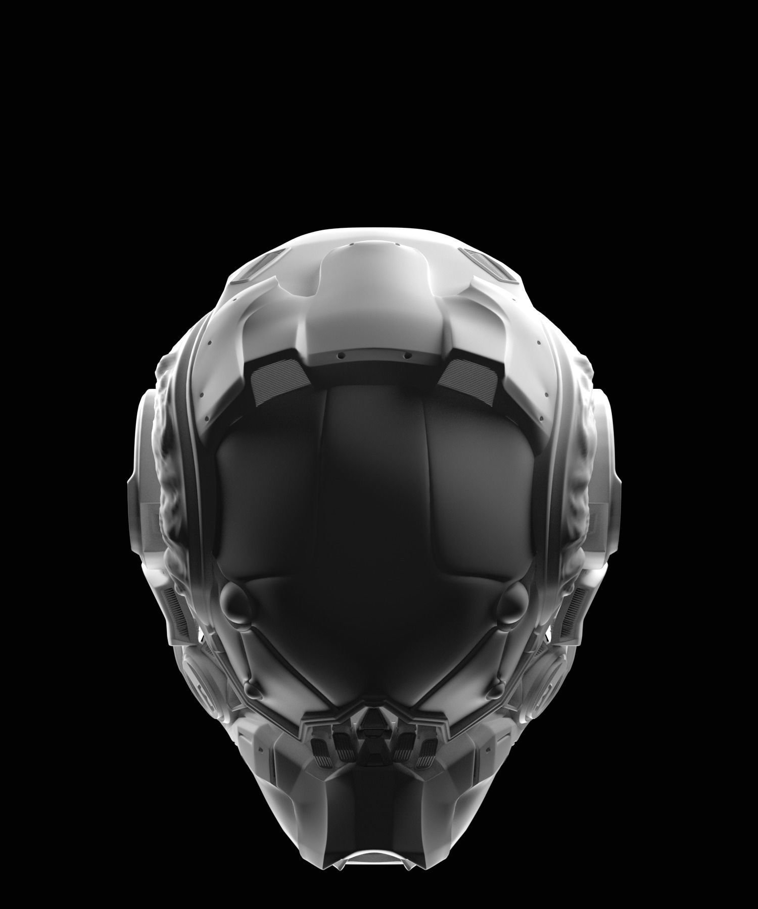 Futuristic Sci-fi Helmet 3D model | CGTrader