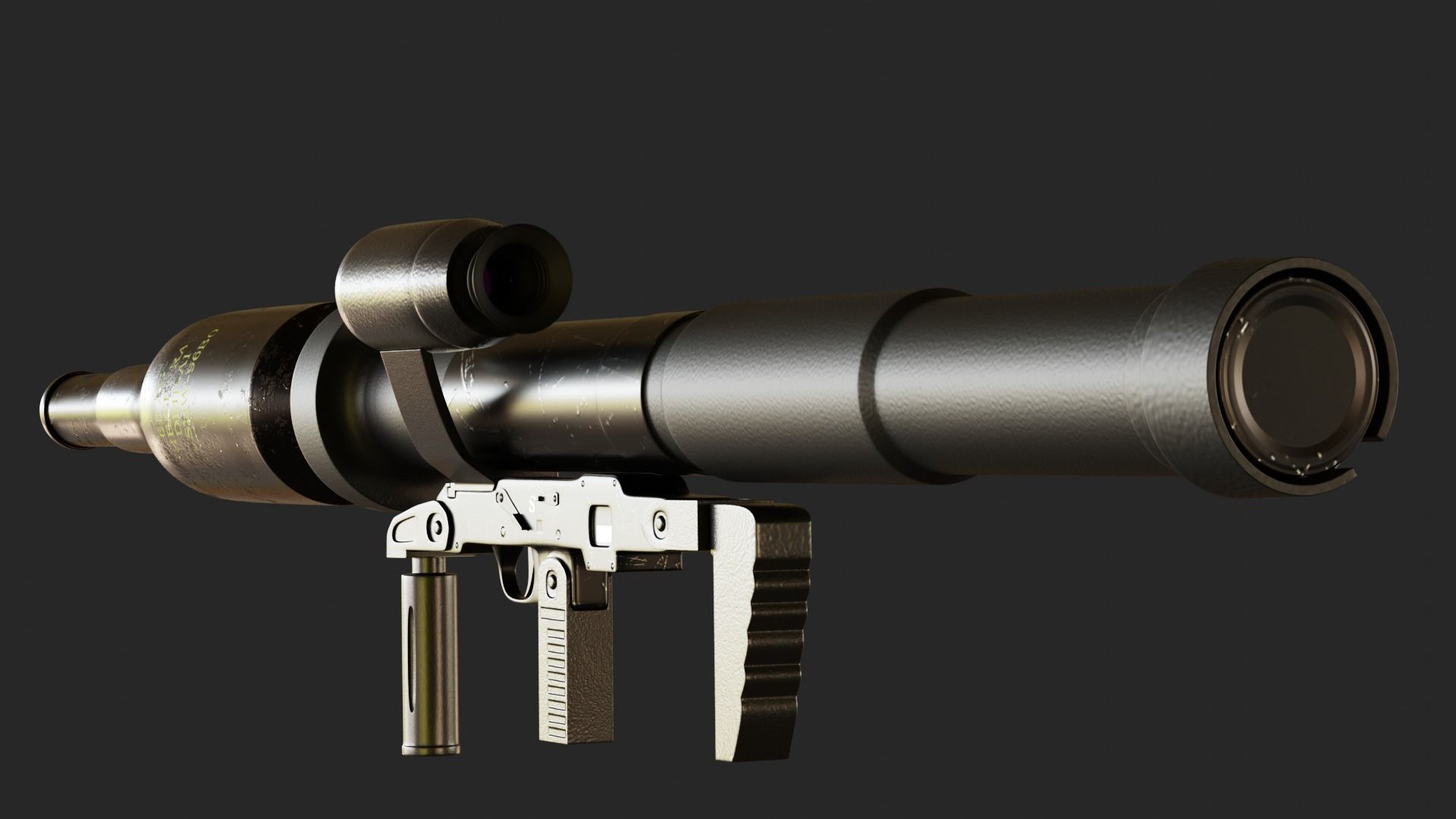 3D model Panzerfaust 3 - German modern anti-tank weapon VR / AR / low ...