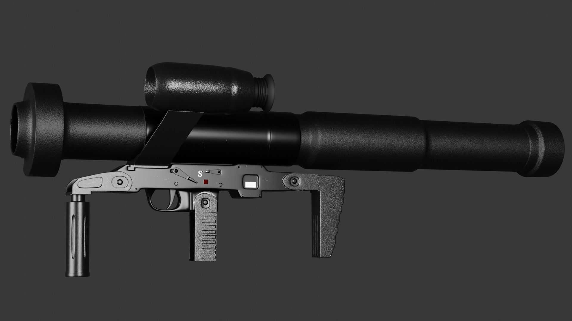 3D model Panzerfaust 3 - German modern anti-tank weapon VR / AR / low ...