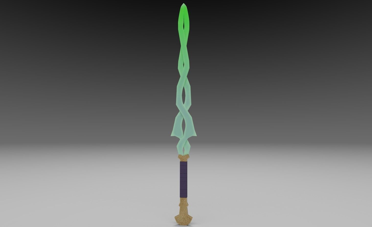 The Spiral Sword - High Poly Model 3D model | CGTrader
