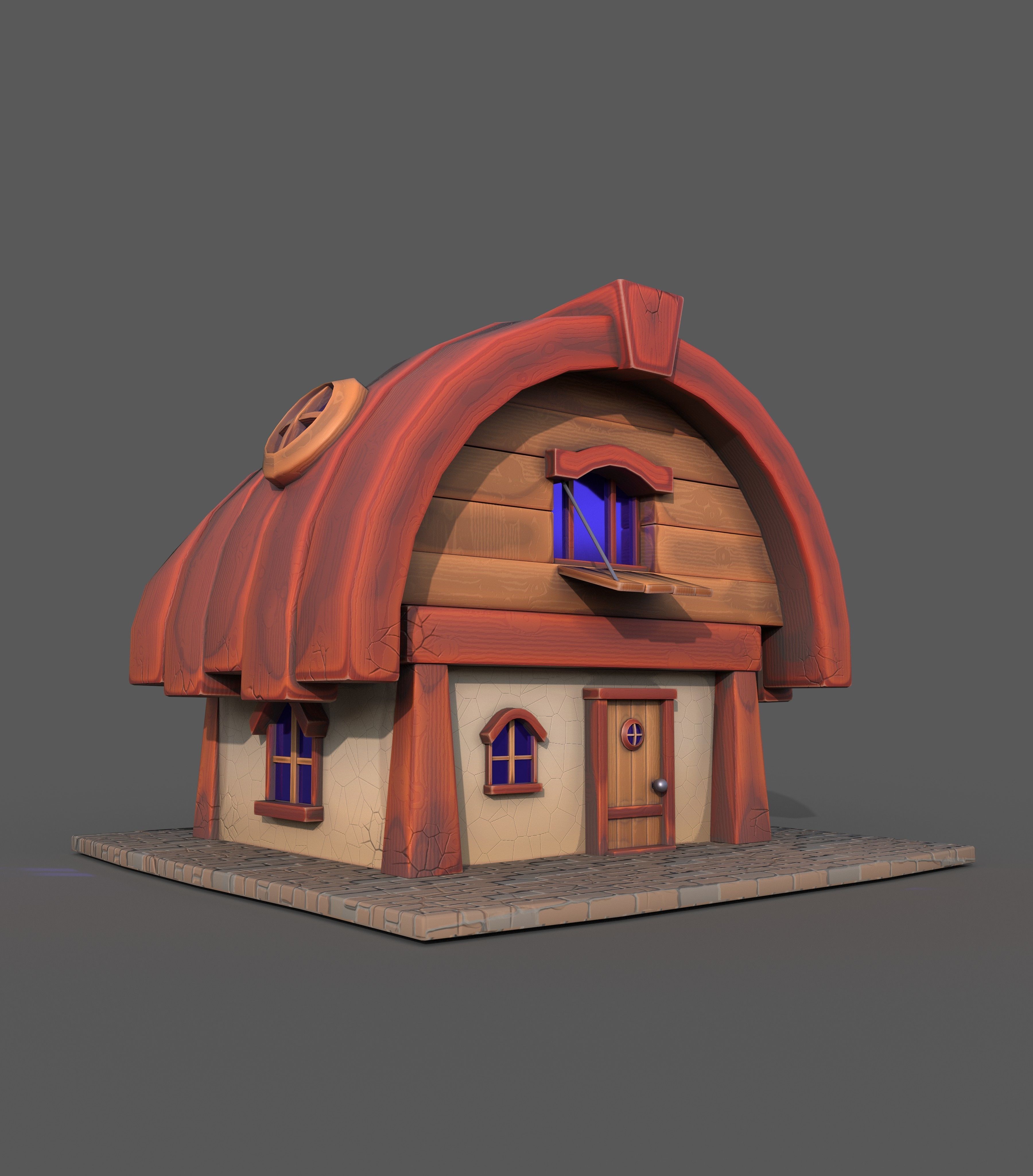 3D model STYLIZED BUILDINGS VOL3 VR / AR / low-poly | CGTrader