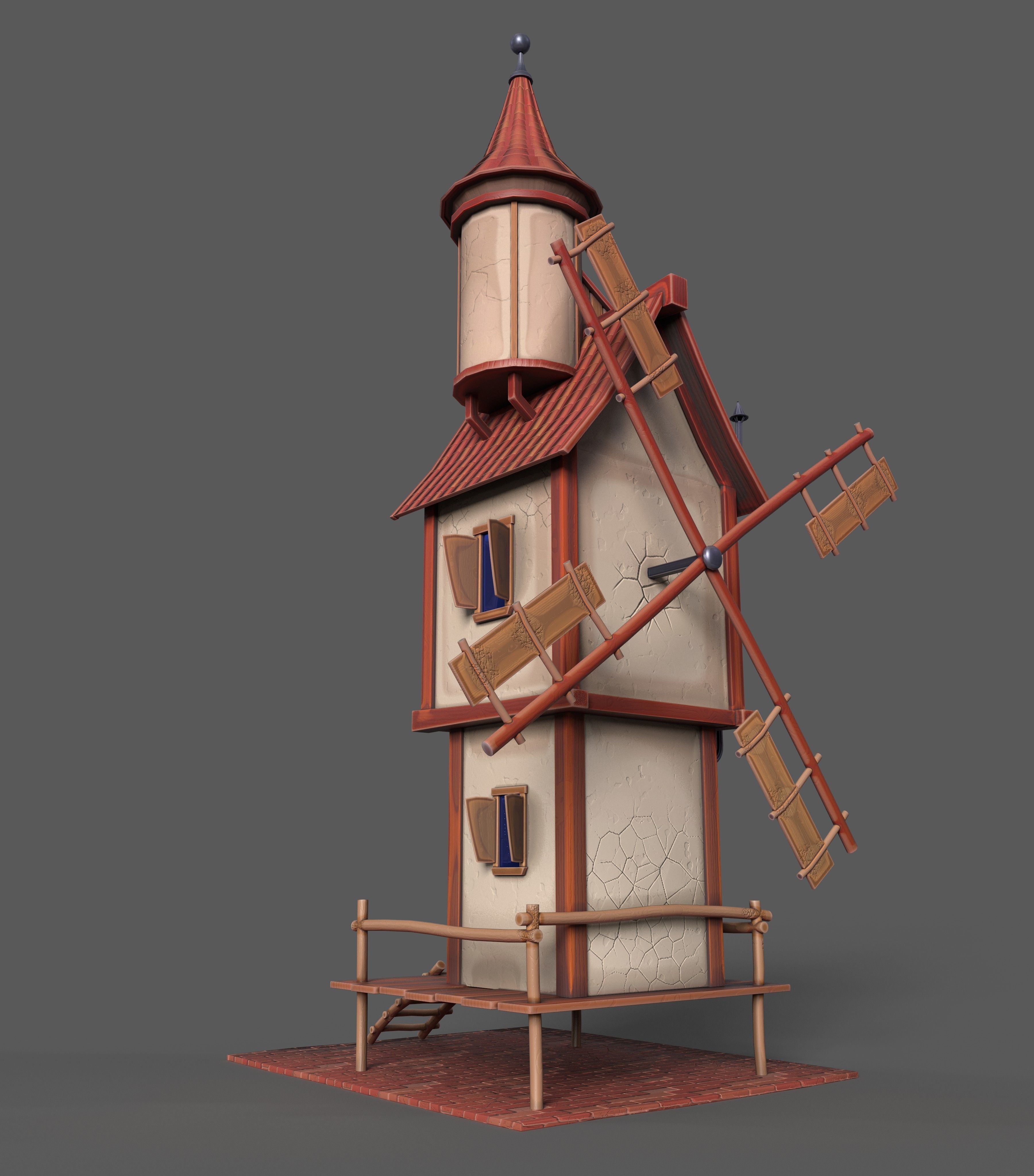 3D model STYLIZED BUILDINGS VOL3 VR / AR / low-poly | CGTrader