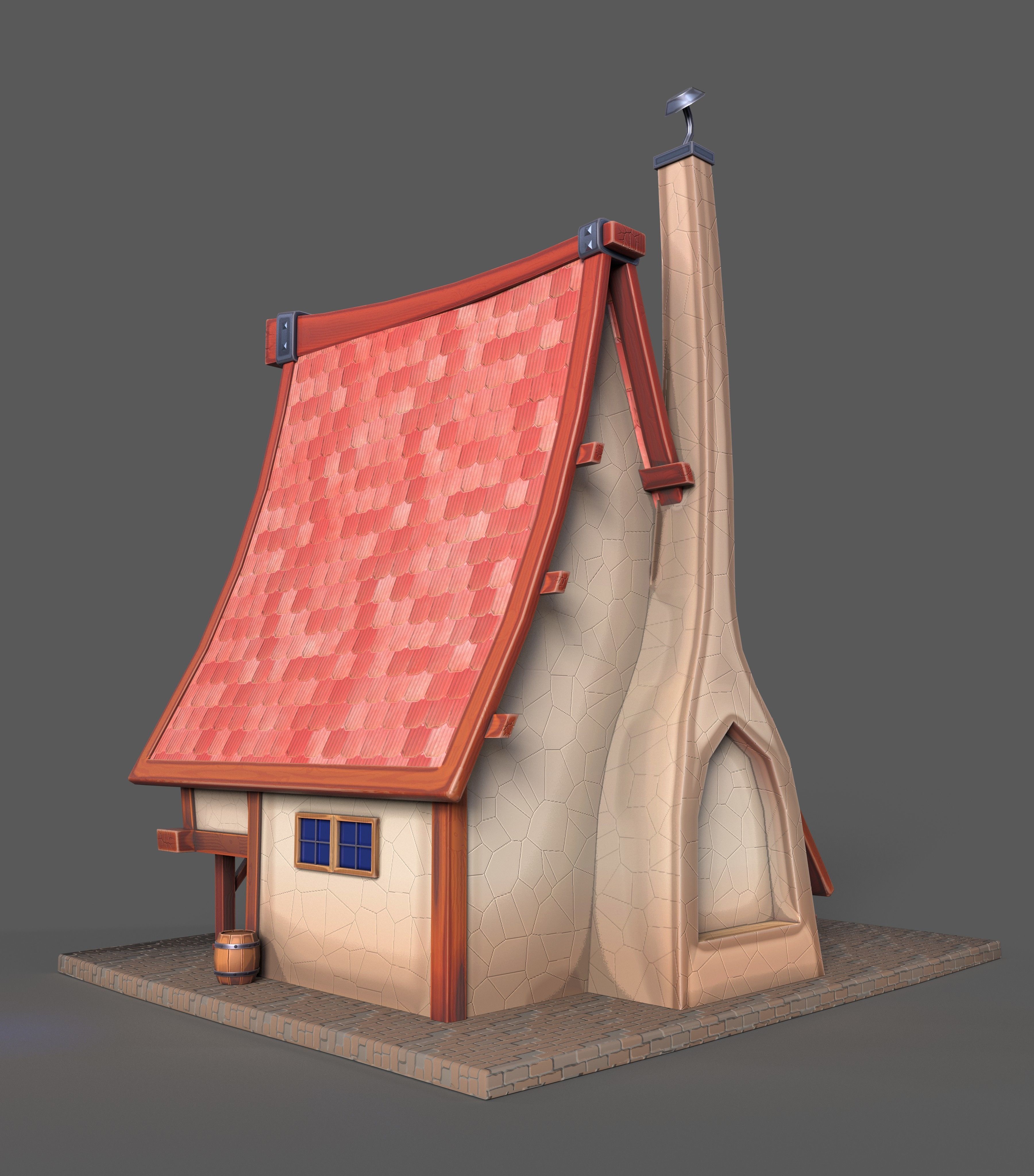 3D model STYLIZED BUILDINGS VOL3 VR / AR / low-poly | CGTrader