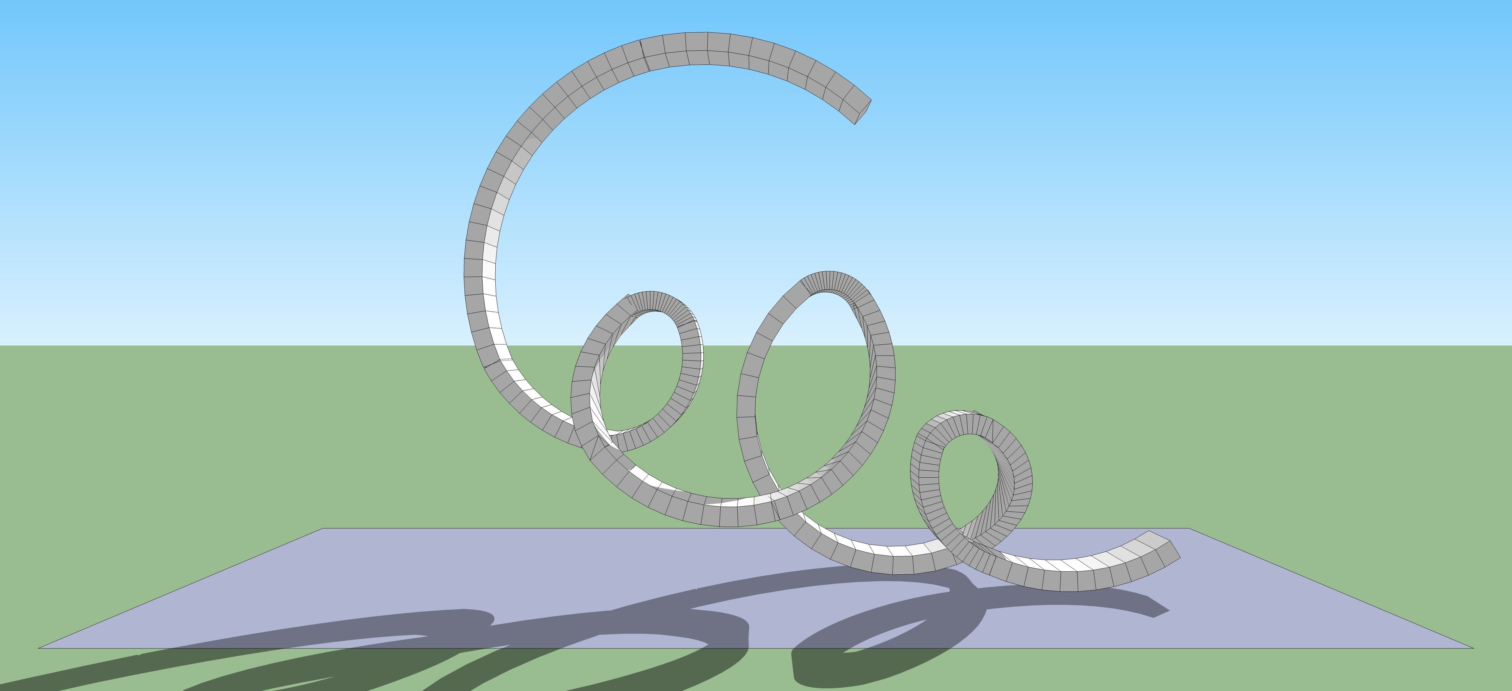 ruban artwork 3d sketchup 3D model | CGTrader