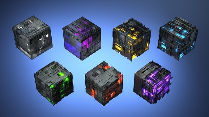 Sci-fi Cube Allspark Tesseract magic Transformers energy power 3D model ...