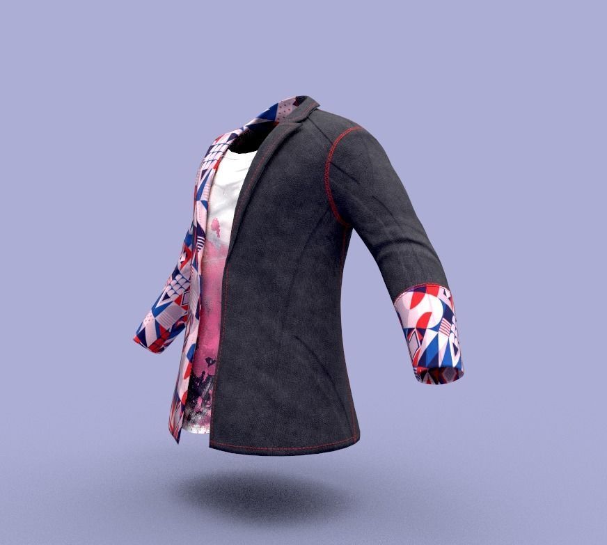 3D model Jacket VR / AR / low-poly | CGTrader