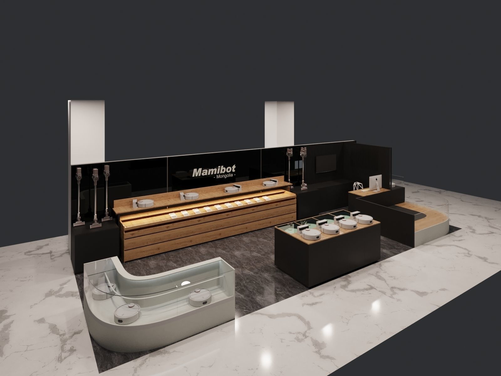 small mami pot store full scene 3d max model 3D model | CGTrader