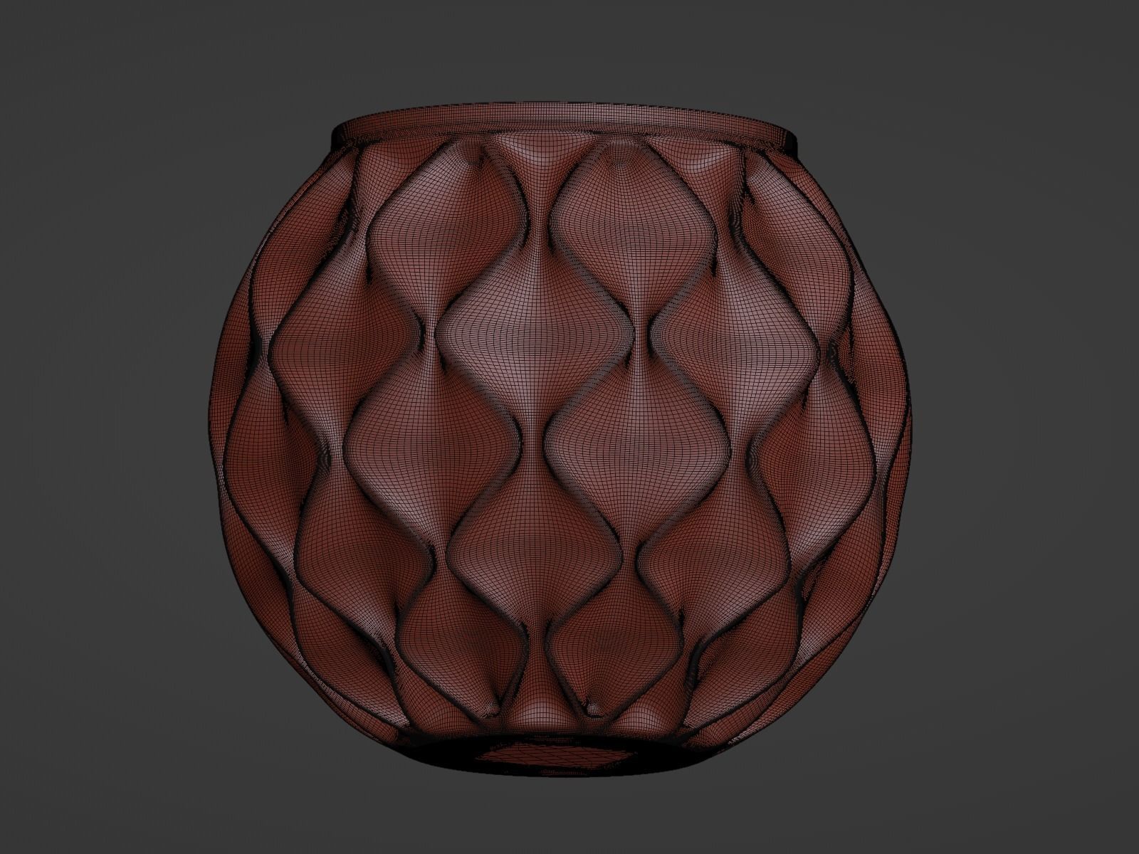 Vase sphere rhombus 3D model 3D printable | CGTrader