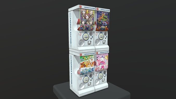 3D model Gacha Capsule Machine VR / AR / low-poly | CGTrader