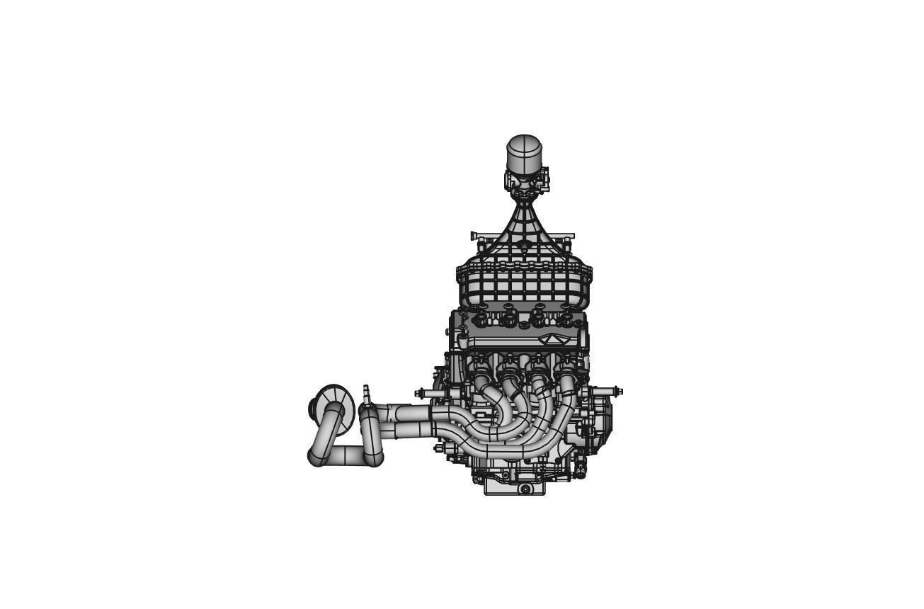 Honda Formula Student Race Car Engine 3D model 3D printable | CGTrader