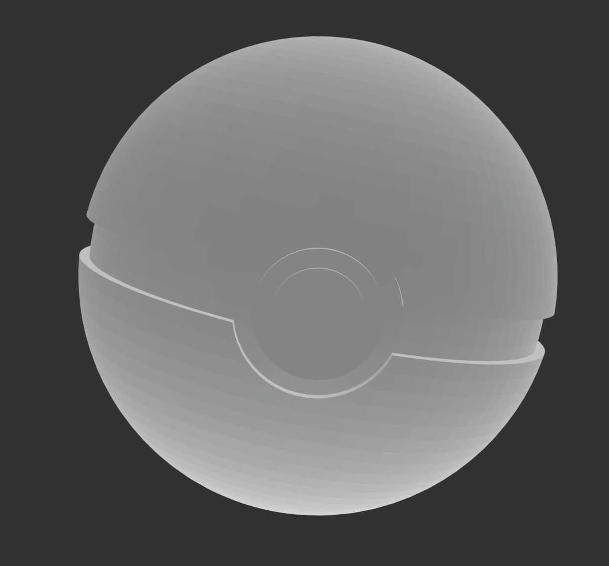 Pokeball pokemon ball 3D model 3D printable | CGTrader