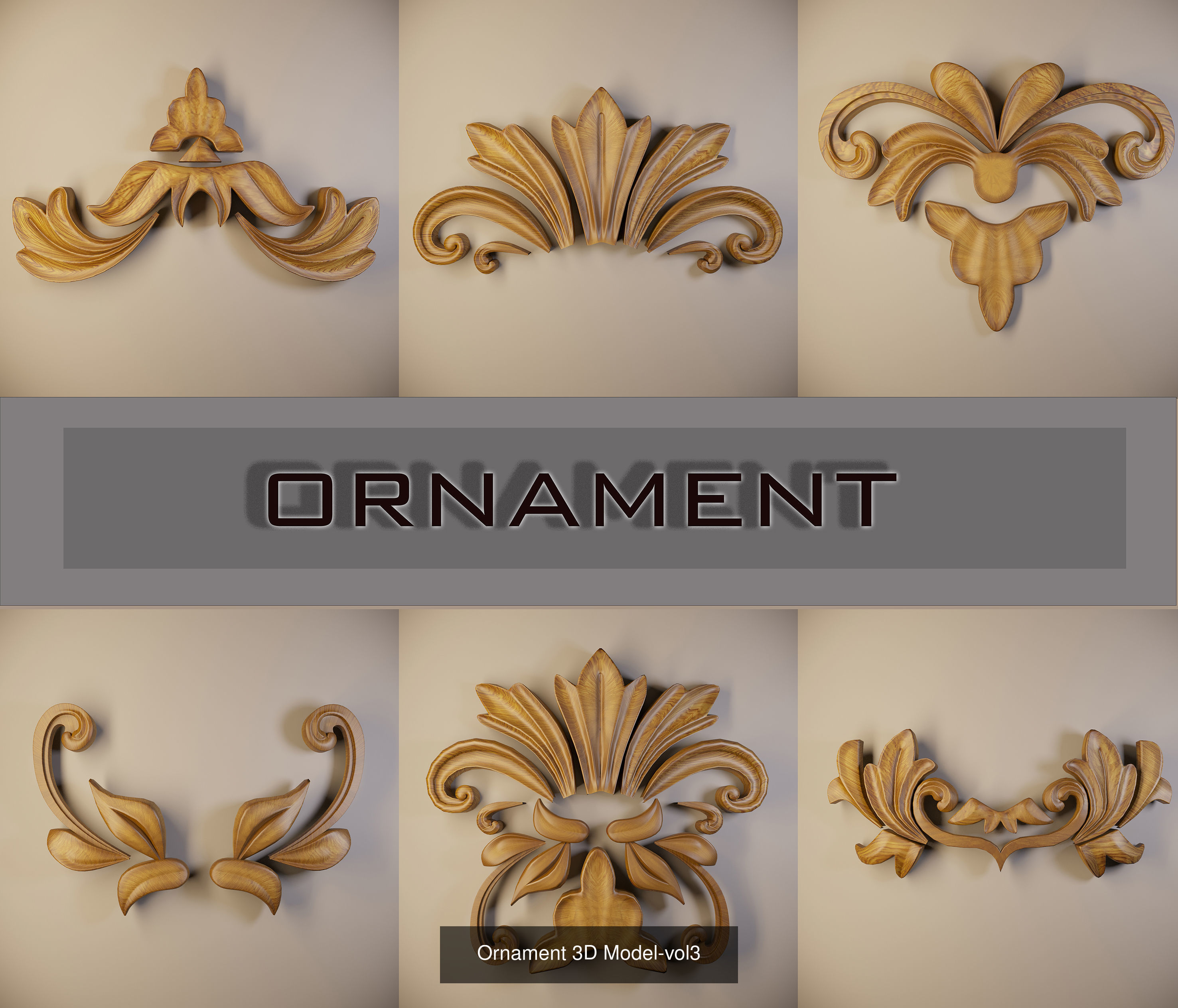 Ornament 3D Model-vol8 3D Model Collection | CGTrader