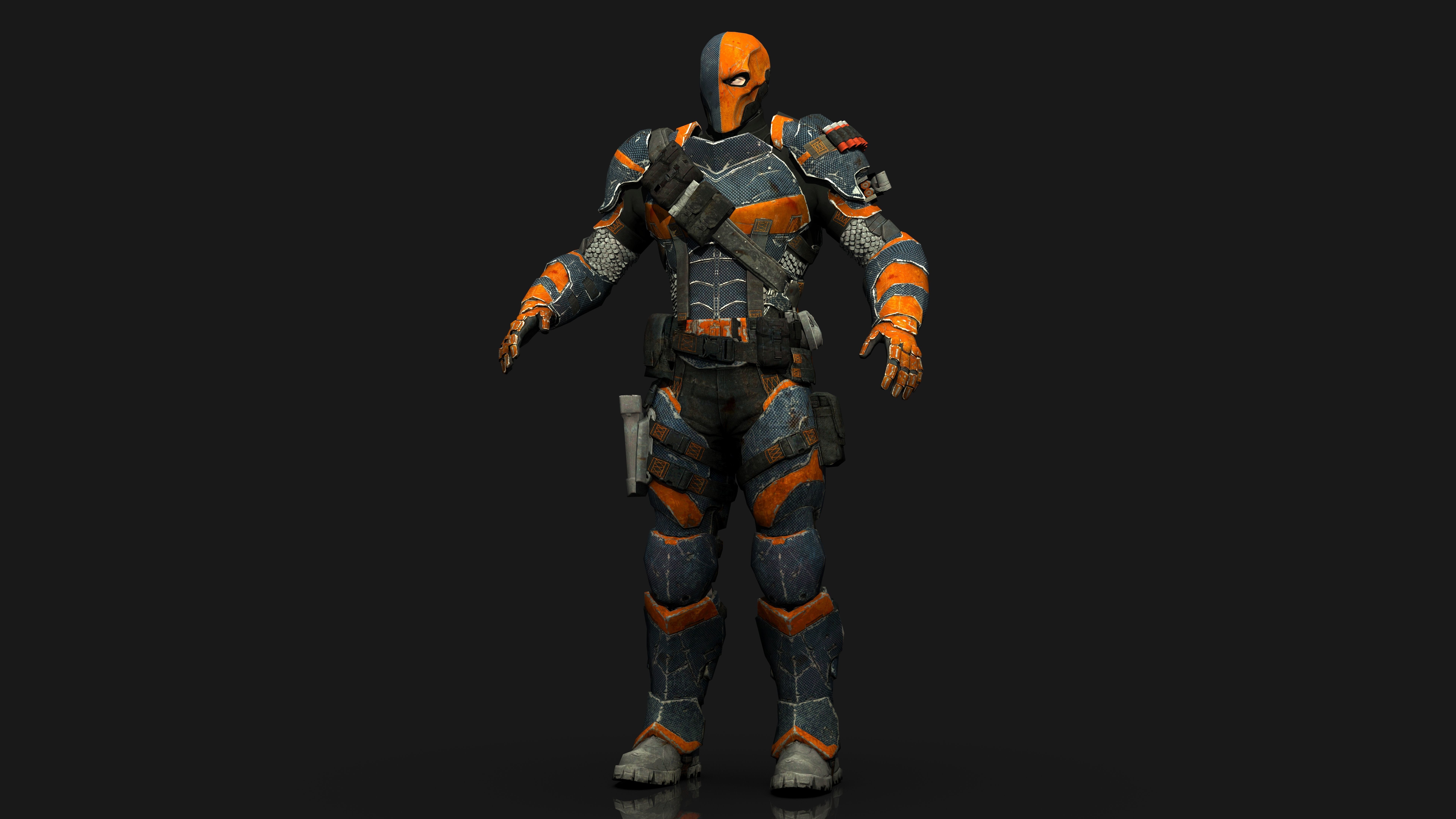 3D model Deathstroke RIGGED FOR GAMES ENGINE Unreal engine Unity VR ...