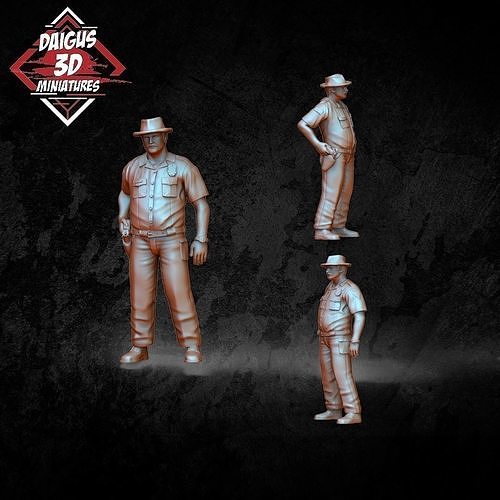 Police Hopper Stranger Things 3D model 3D printable | CGTrader