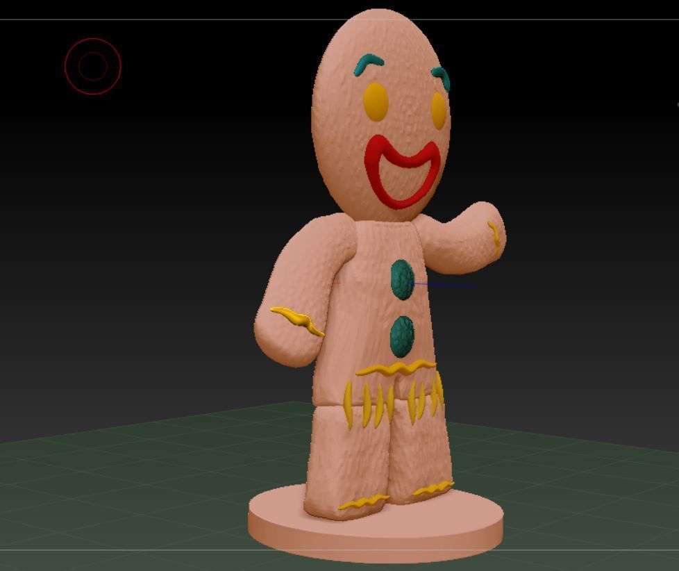 Zenzy gingerbread man 3D model 3D printable | CGTrader