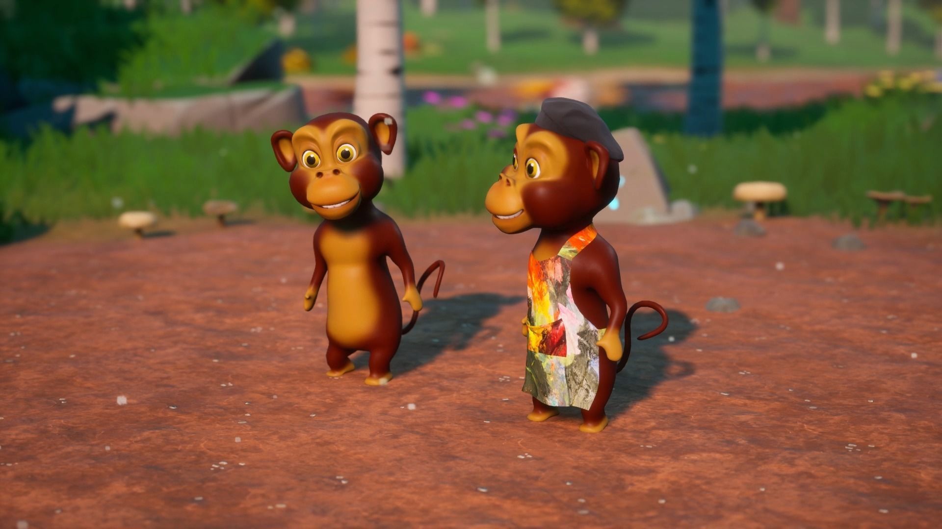 3D model Jungle Animal Buddies - Monkey VR / AR / low-poly | CGTrader