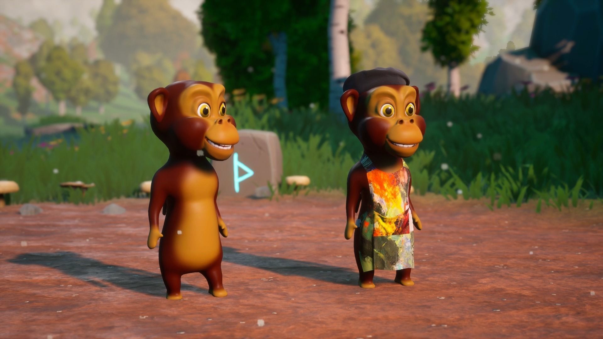 3D model Jungle Animal Buddies - Monkey VR / AR / low-poly | CGTrader