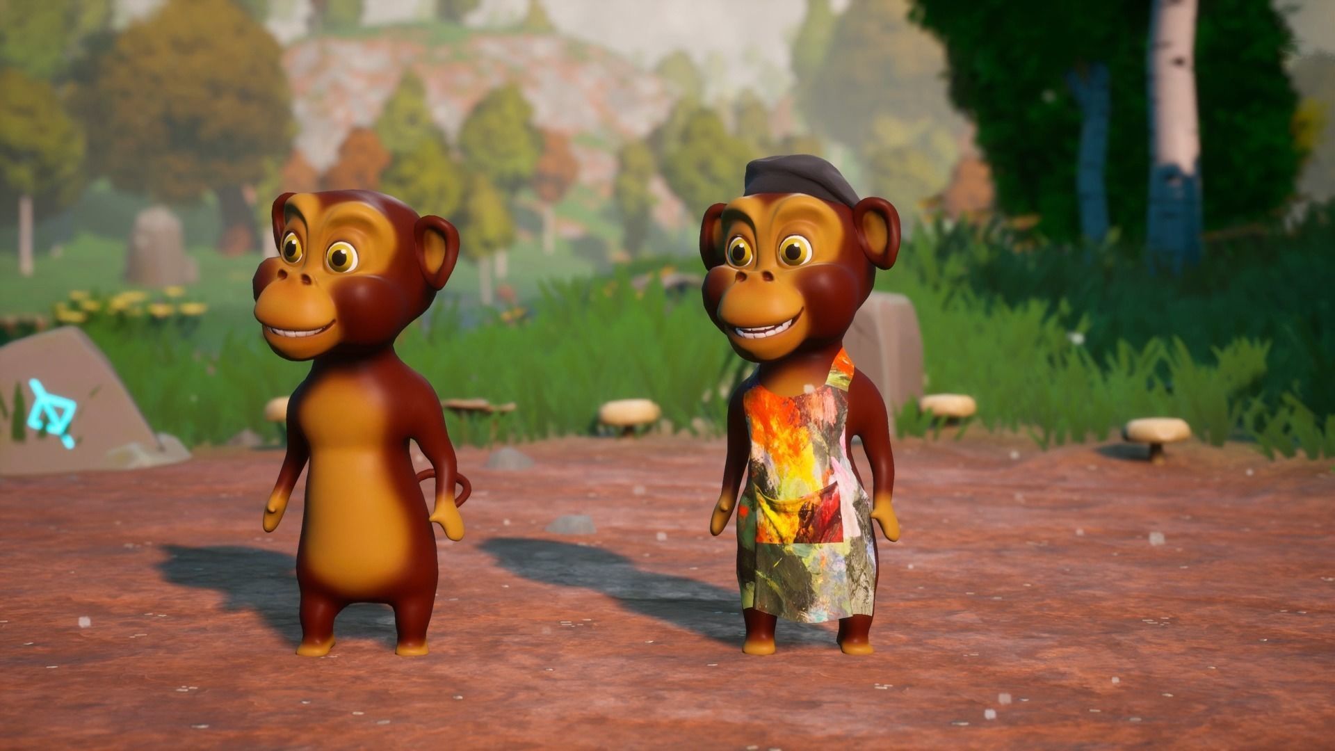 3D model Jungle Animal Buddies - Monkey VR / AR / low-poly | CGTrader