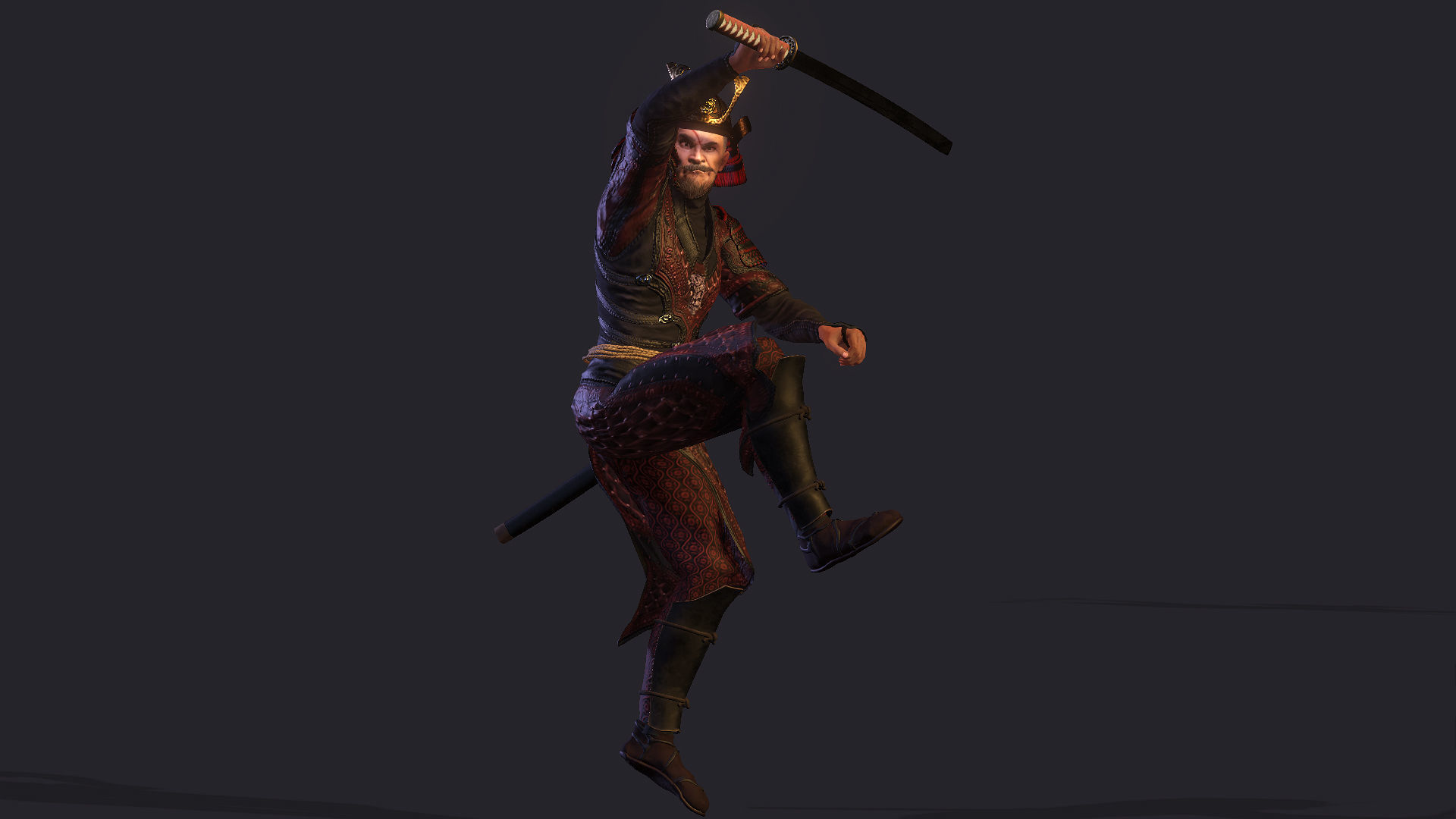 samurai High quality character full Rigged and Animated 3D model ...