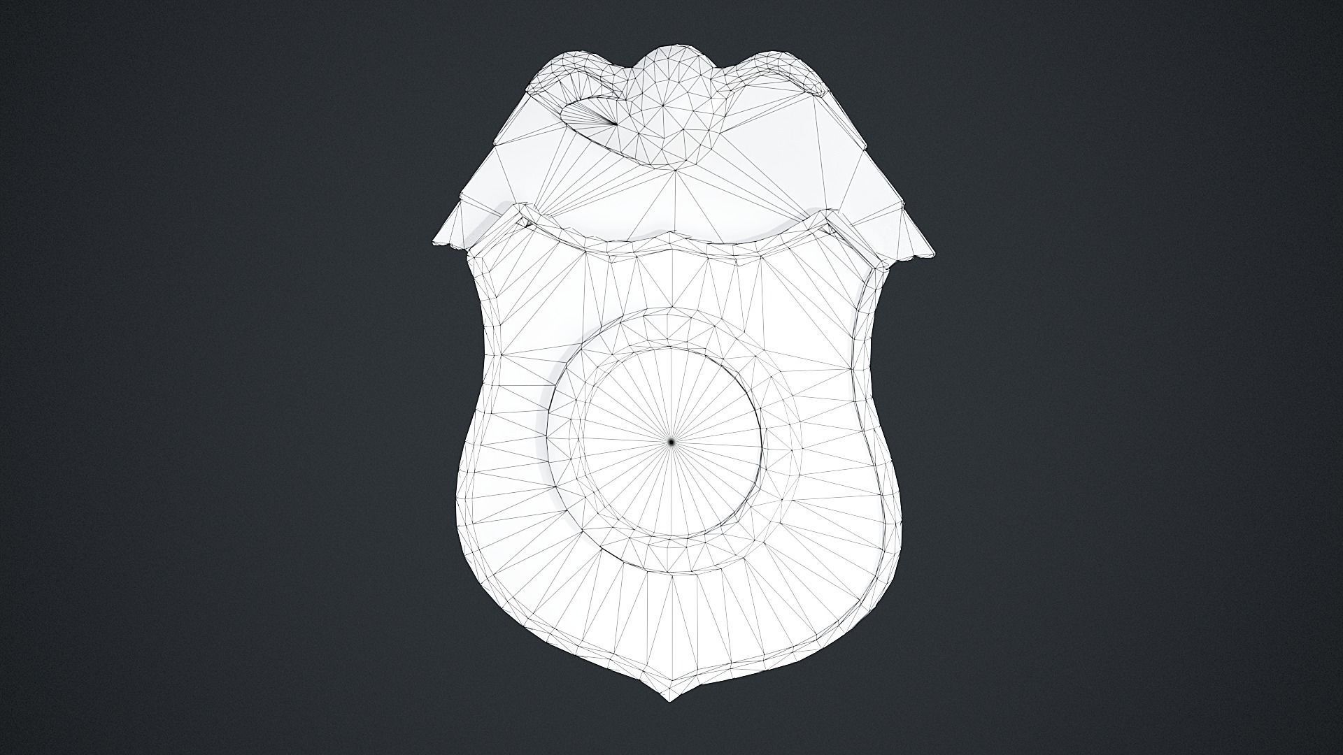 3D model Criminal Investigation Badge VR / AR / low-poly | CGTrader