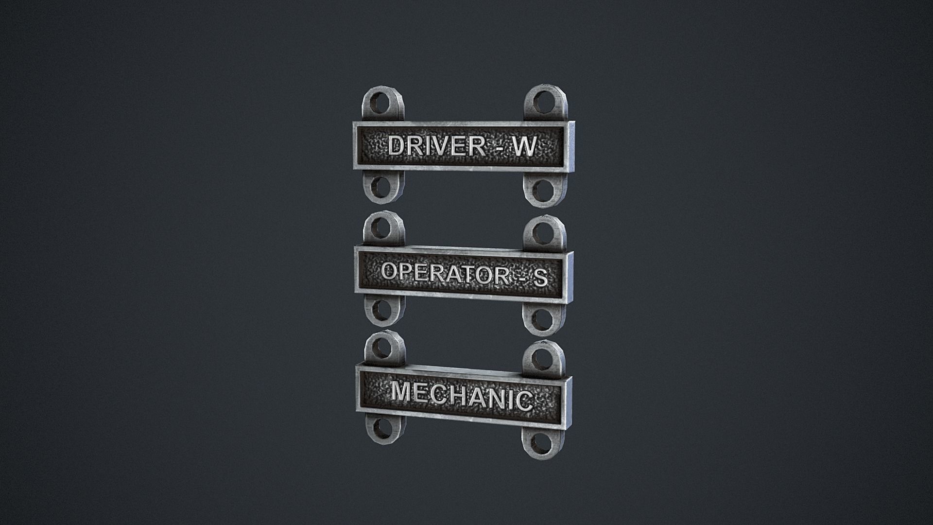 3D model Driver Mechanic Badge VR / AR / low-poly | CGTrader