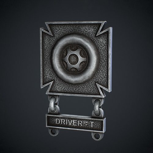 3D model Driver Mechanic Badge VR / AR / low-poly | CGTrader