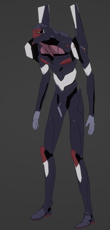 3D model Rigged EVA 03 Unit Neon Genesis Evangelion VR / AR / low-poly ...