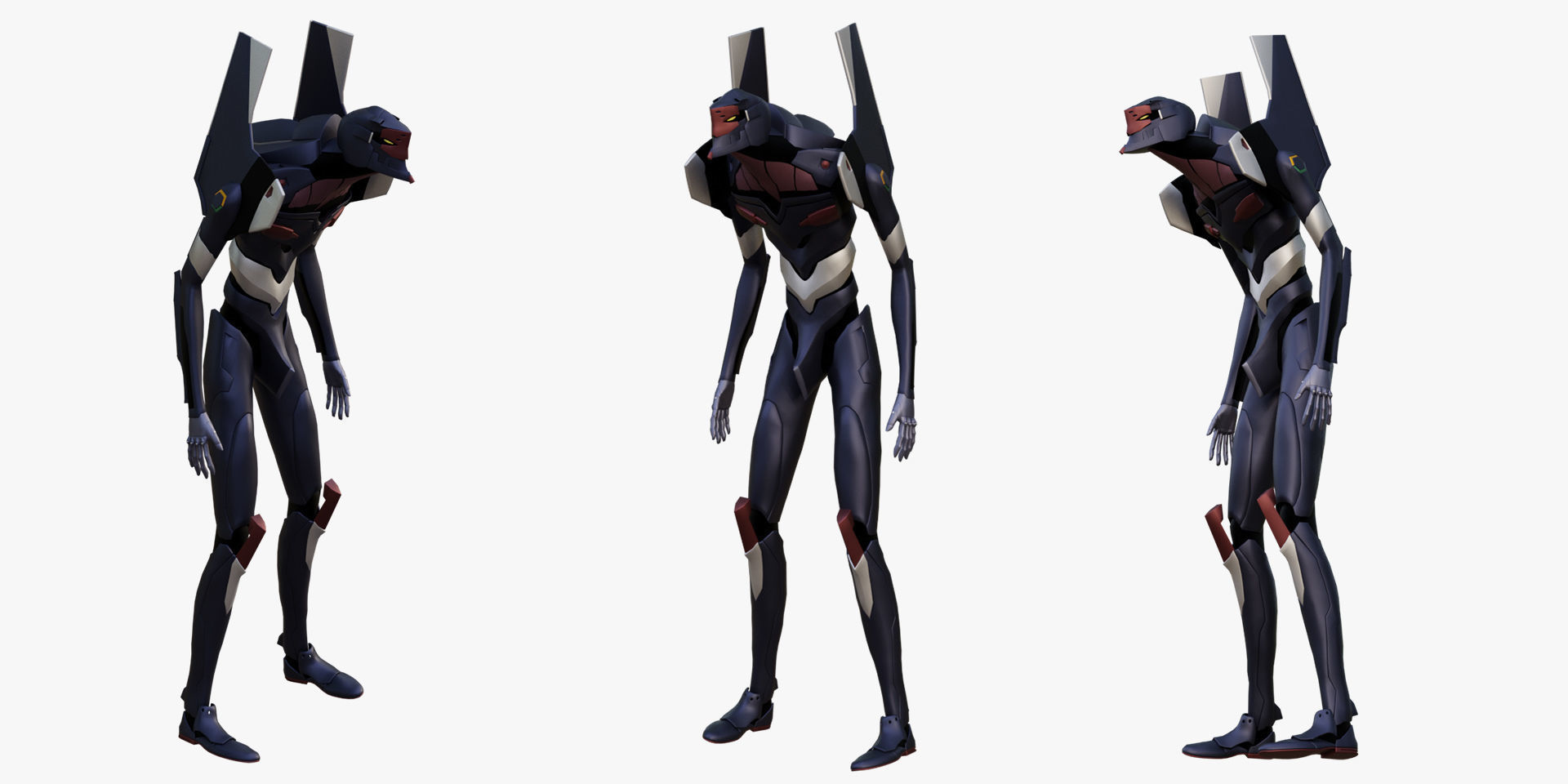 3D model Rigged EVA 03 Unit Neon Genesis Evangelion VR / AR / low-poly ...