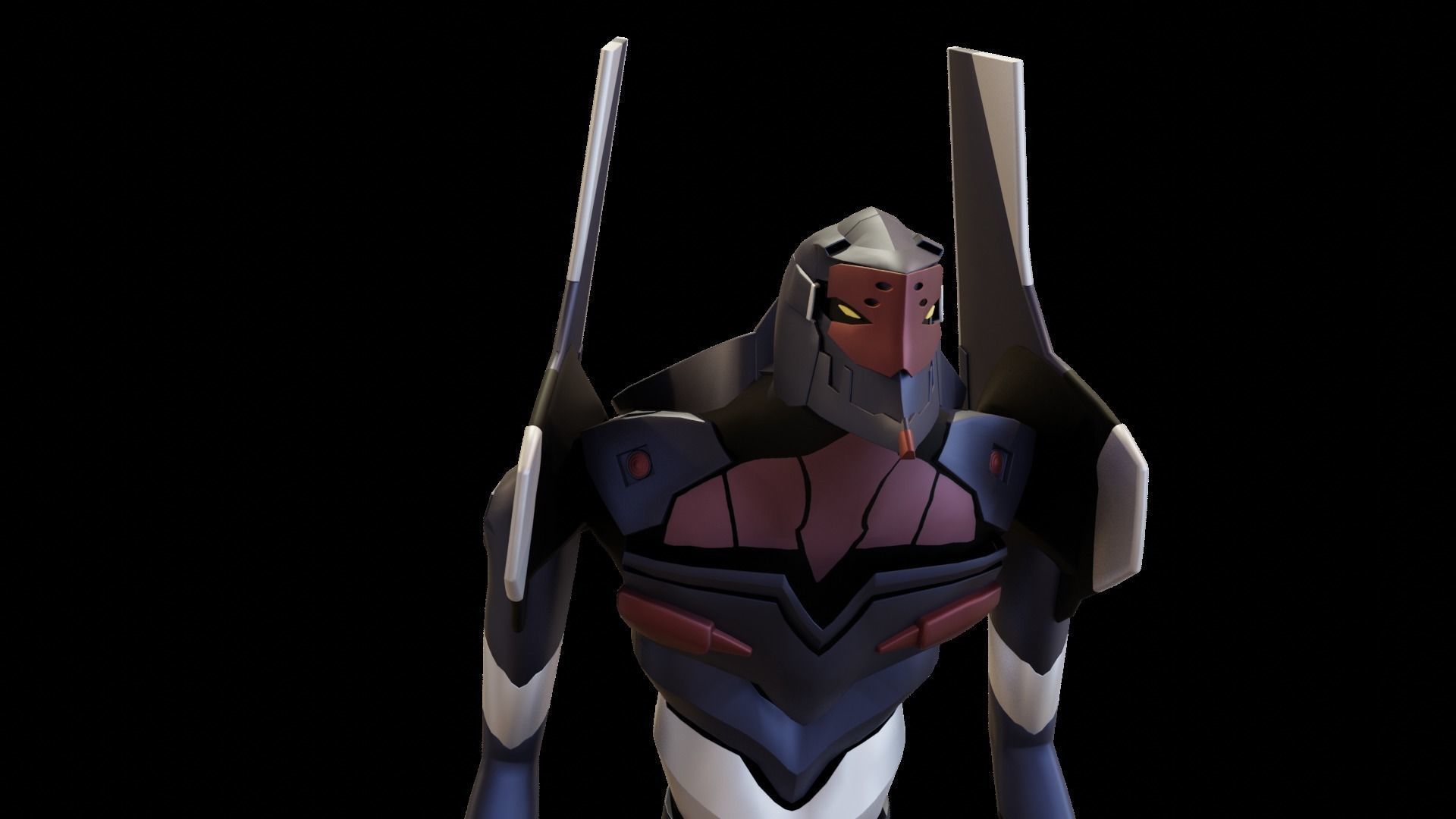 3D model Rigged EVA 03 Unit Neon Genesis Evangelion VR / AR / low-poly ...