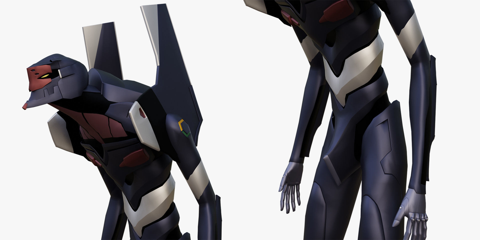 3D model Rigged EVA 03 Unit Neon Genesis Evangelion VR / AR / low-poly ...