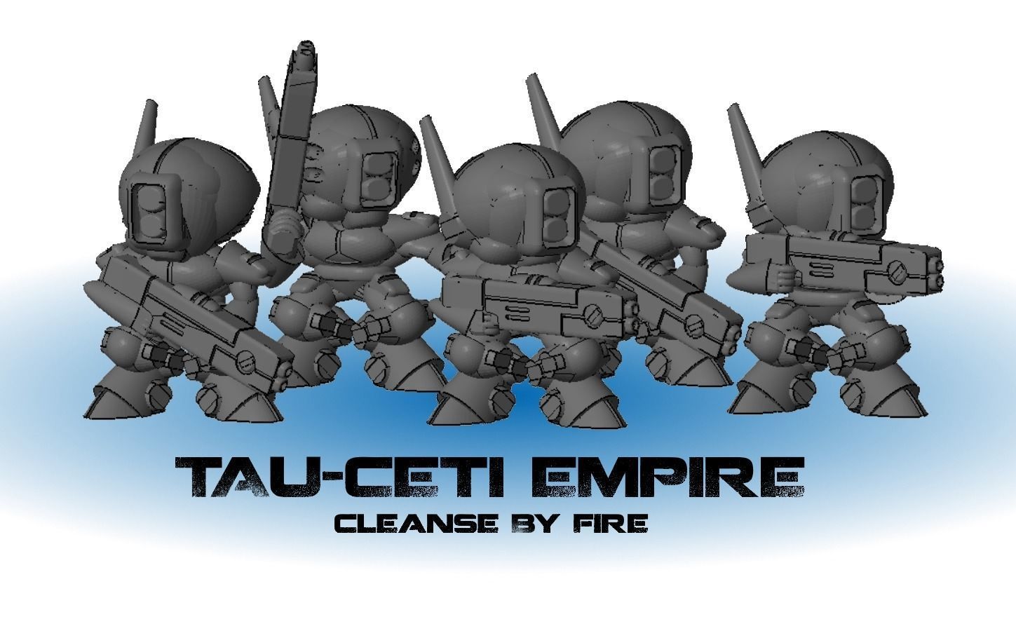 CHIBI-TECH SD - TCE ADHERENT SQUAD 3D model 3D printable | CGTrader