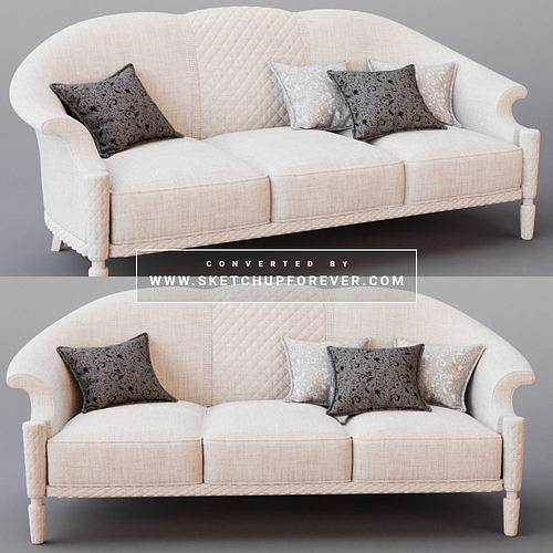 modern classic sofa free 3D model | CGTrader