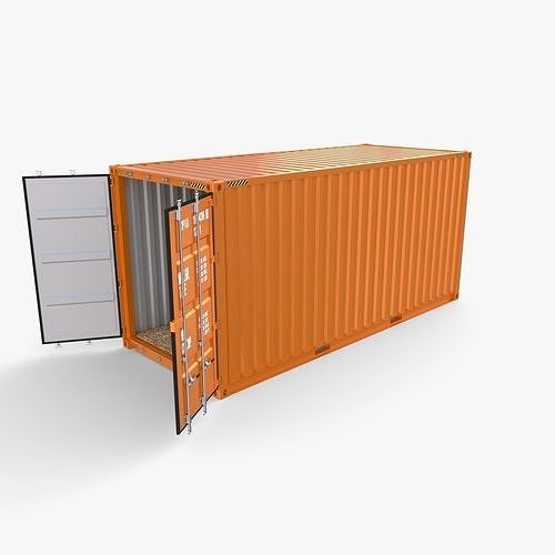20ft Shipping Container High Cube 3D model | CGTrader