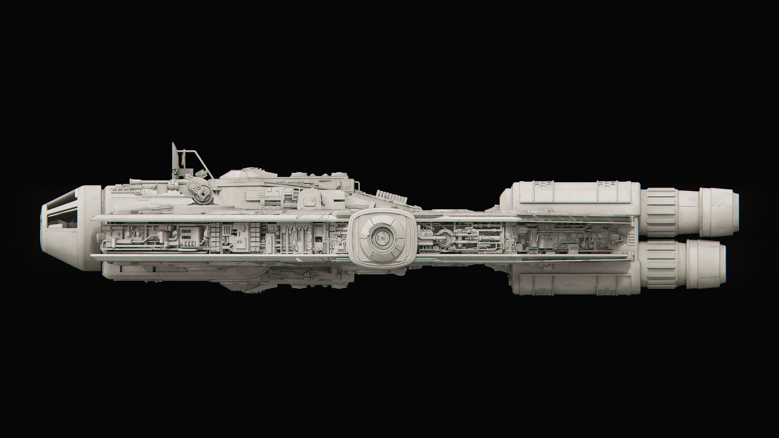 YT-3100 Cargoweb-class corellian freighter - Star Wars 3D model | CGTrader