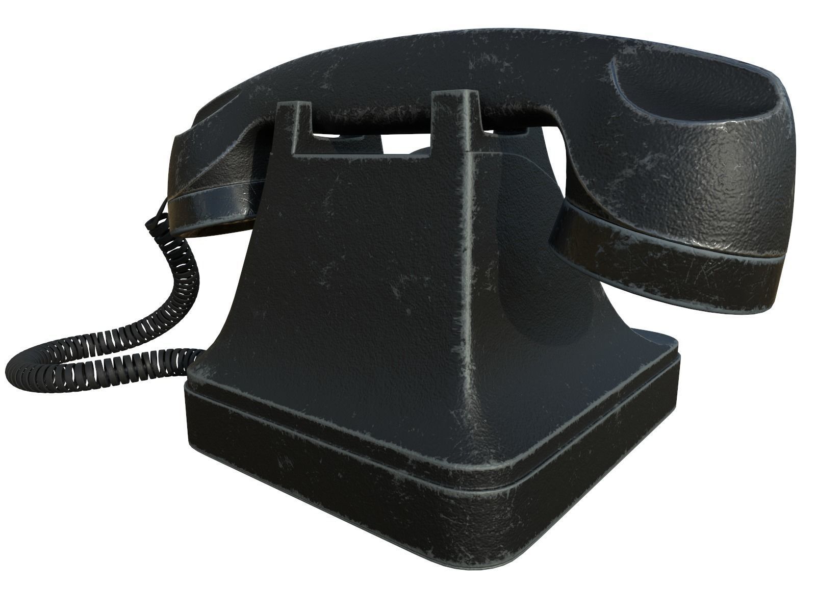 Rotary phone free 3D model | CGTrader