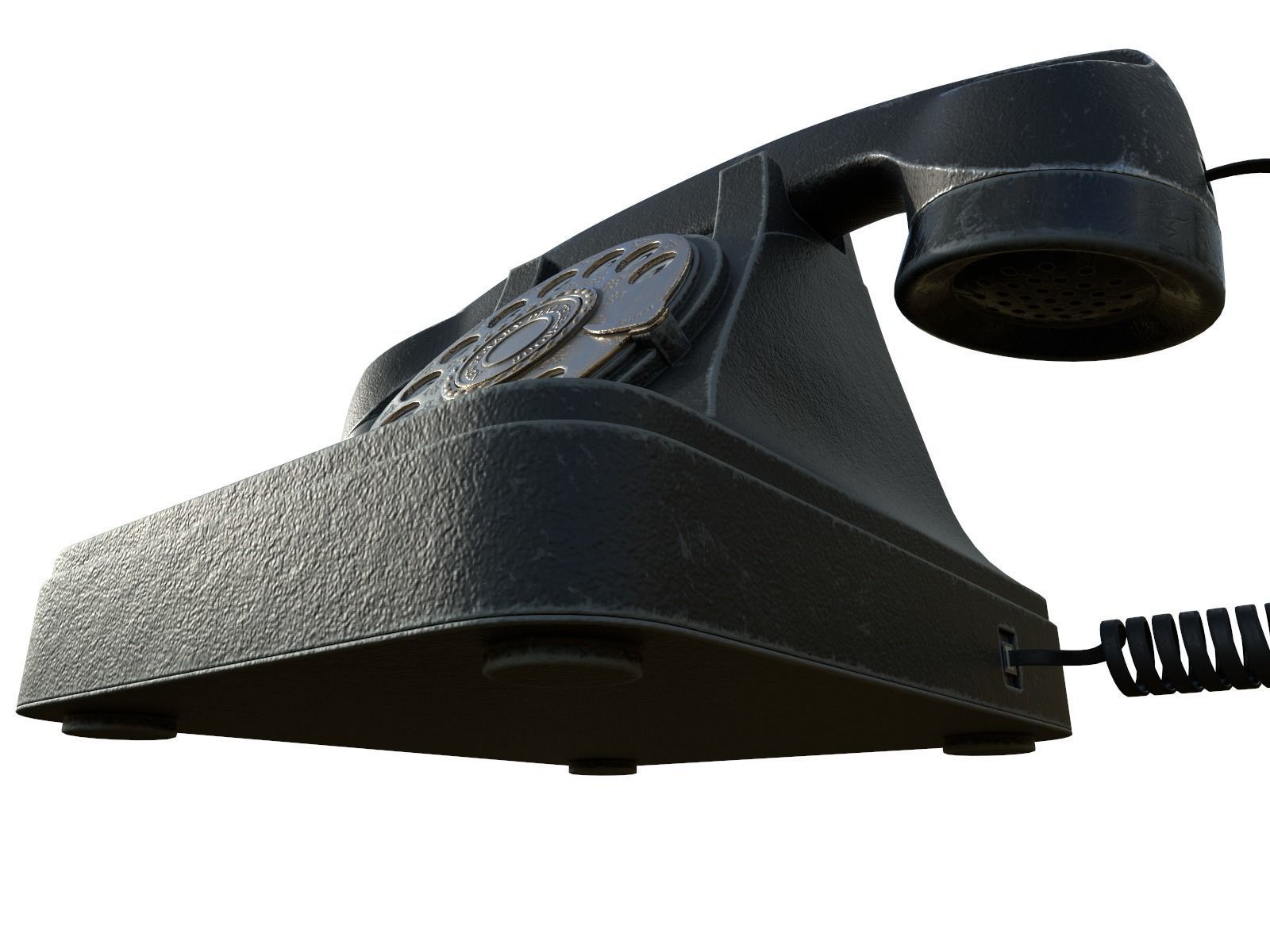 Rotary phone free 3D model | CGTrader