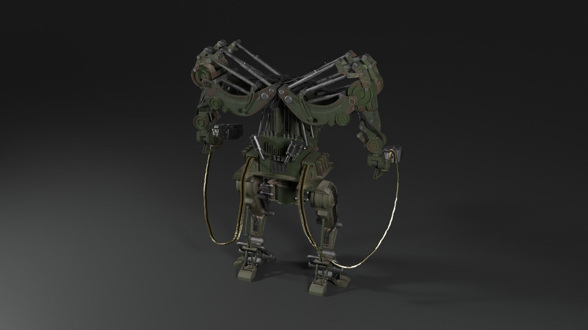 3D model Robot Sci-Fi Machine APU Matrix VR / AR / low-poly | CGTrader