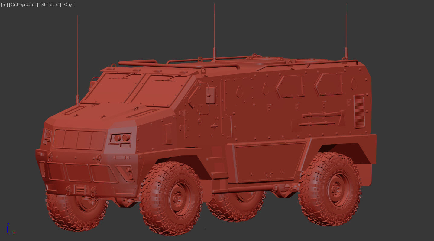 Armored military vehicle 3D model | CGTrader