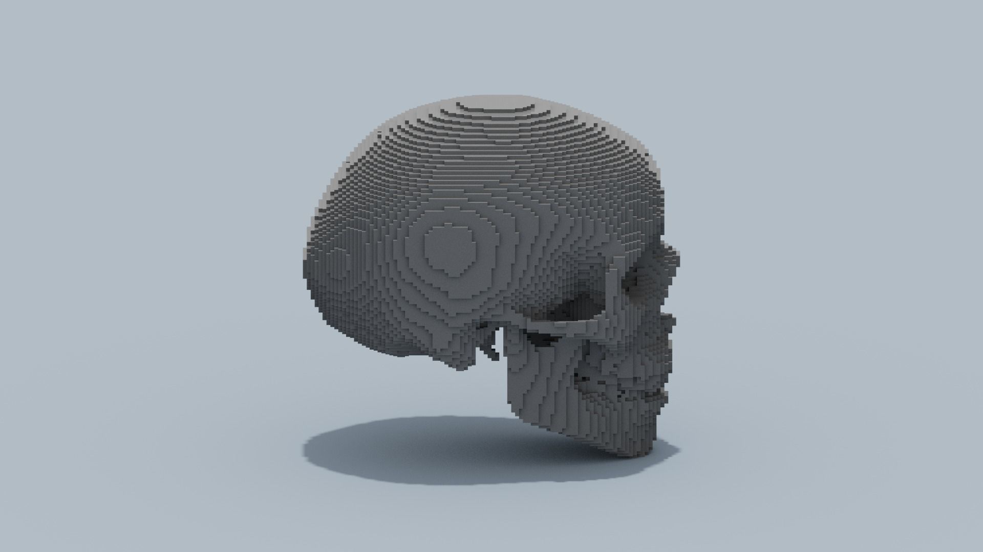 Voxel Skull 3D model | CGTrader