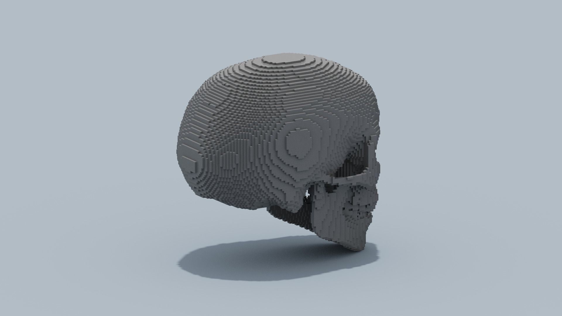 Voxel Skull 3D model | CGTrader