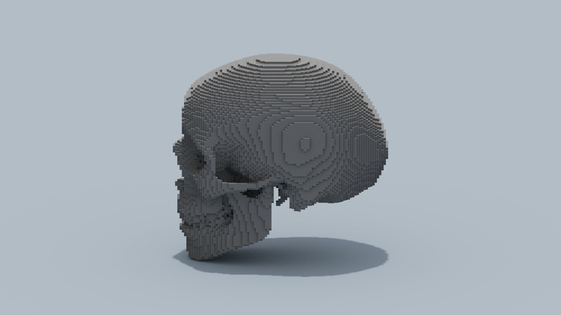 Voxel Skull 3D model | CGTrader