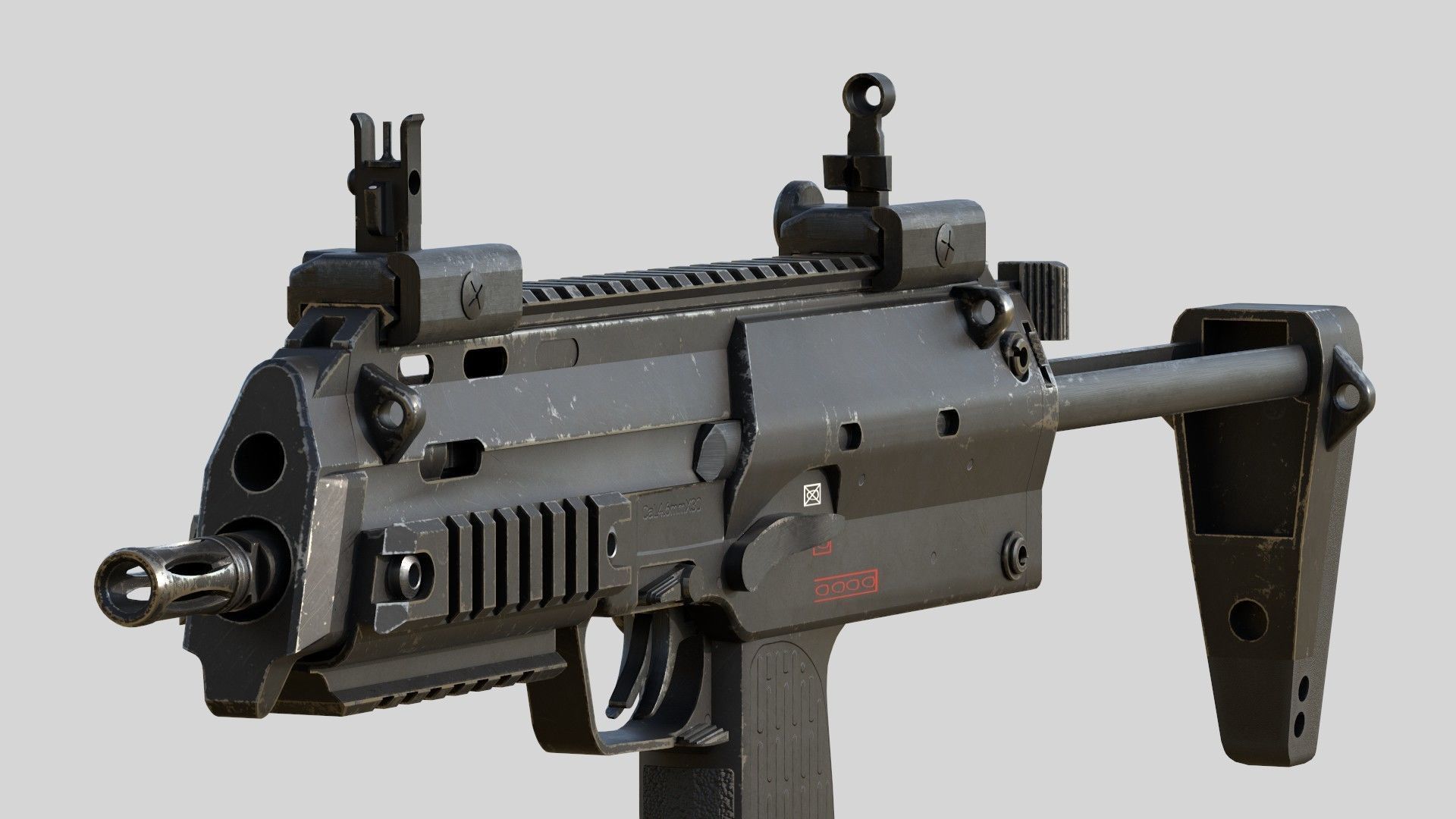 3D model HK MP7A2 SMG PDW VR / AR / low-poly | CGTrader