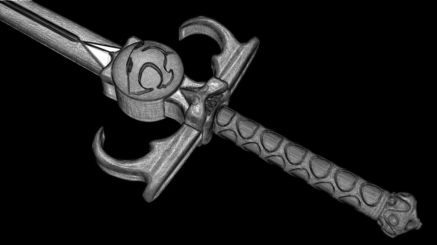 3D PRINTABLE THUNDERCATS SWORD OF OMENS - LION-O SWORD 3D model 3D ...
